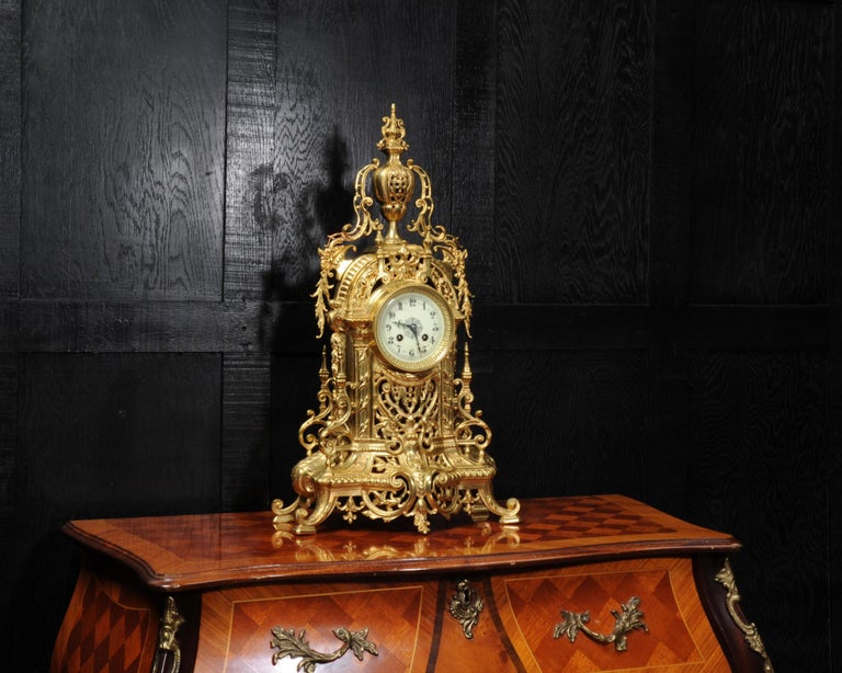 Antique French Gilt Bronze Baroque Clock at 1stDibs | baroque clocks