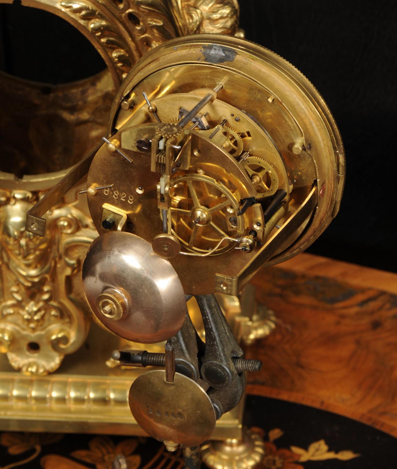 Antique French Gilt Bronze Baroque Clock, Mythical Sea at 1stDibs