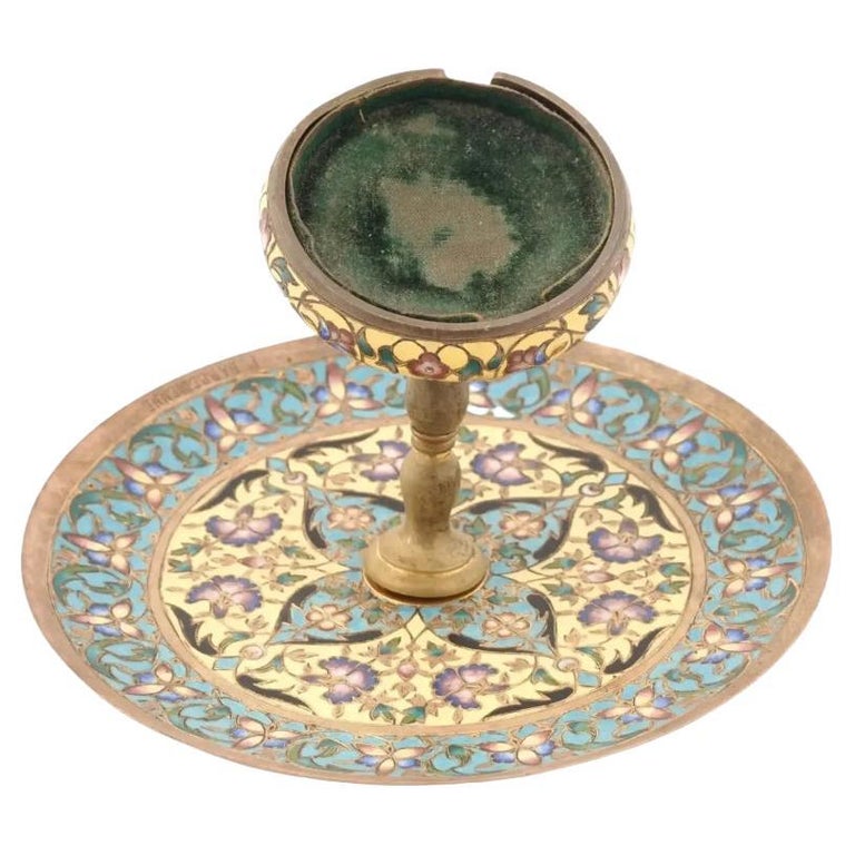 Antique French Gilt Bronze Pocket Watch Holder For Sale at 1stDibs