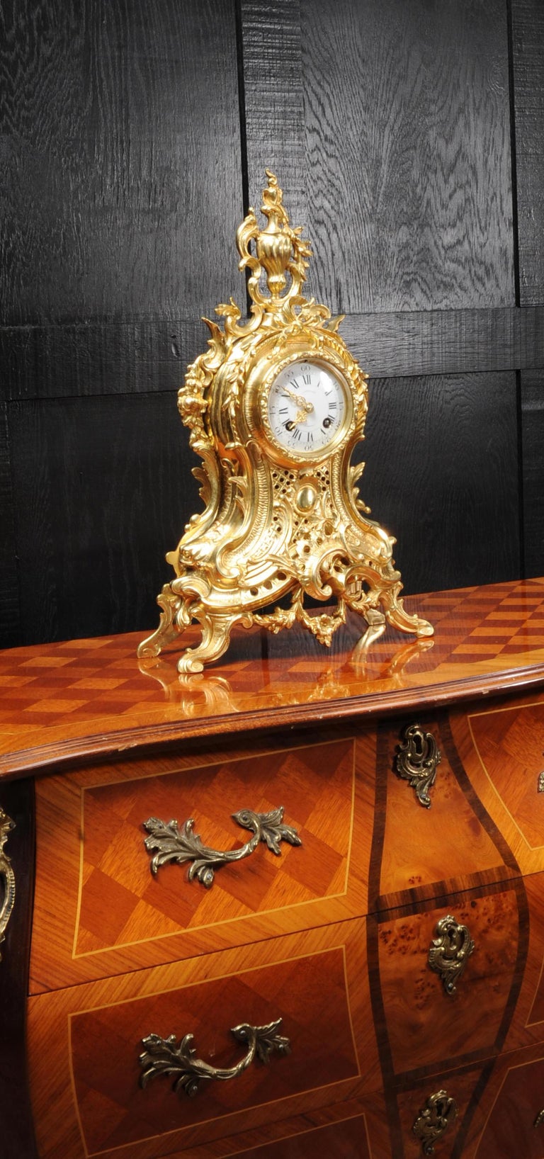 Antique French Gilt Bronze Rococo Clock at 1stDibs | french rococo ...