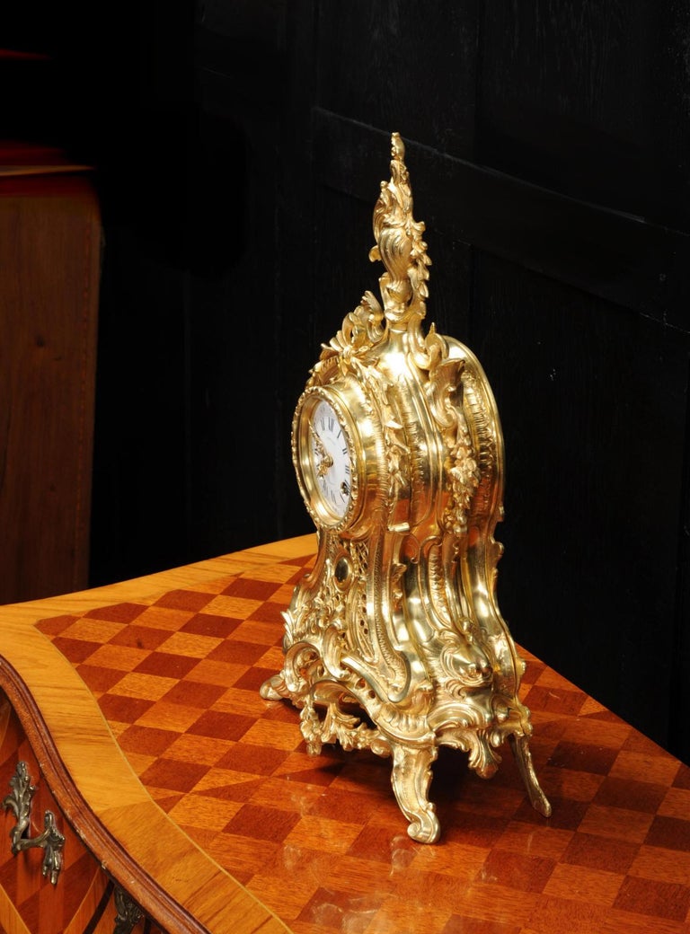 Antique French Gilt Bronze Rococo Clock at 1stDibs | french rococo ...