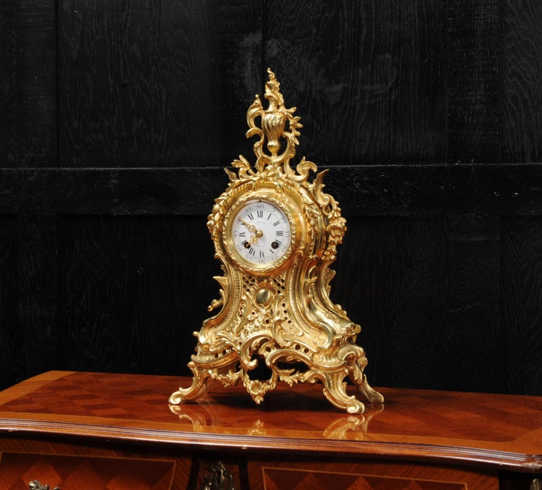 Antique French Gilt Bronze Rococo Clock at 1stDibs | french rococo ...