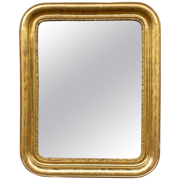 Antique French Gilt Louis Philippe Mirror at 1stDibs | silver frame ...