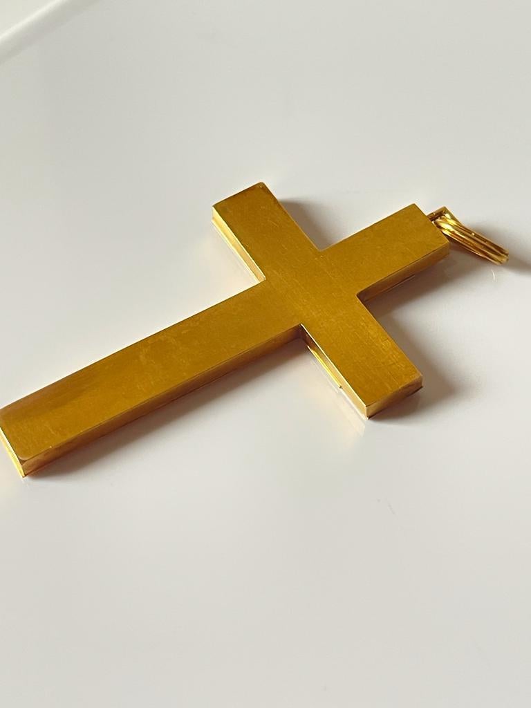 Antique French Gold Micromosaic Cross Pendant, circa 1870 For Sale at ...