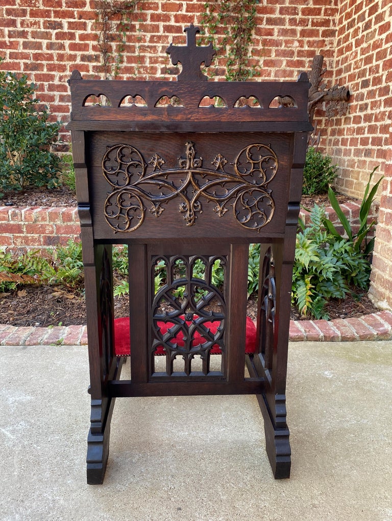 Antique French Gothic Renaissance Prie Dieu Prayer Kneeler Prayer Bench ...
