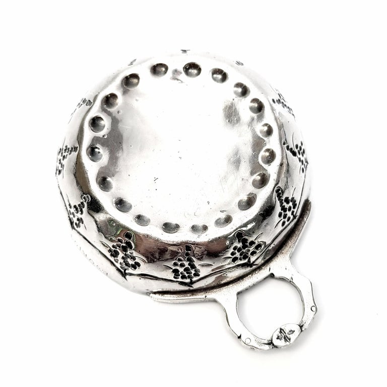 Antique French Hammered Silver Sommelier Tastevin for Wine Tasting at ...