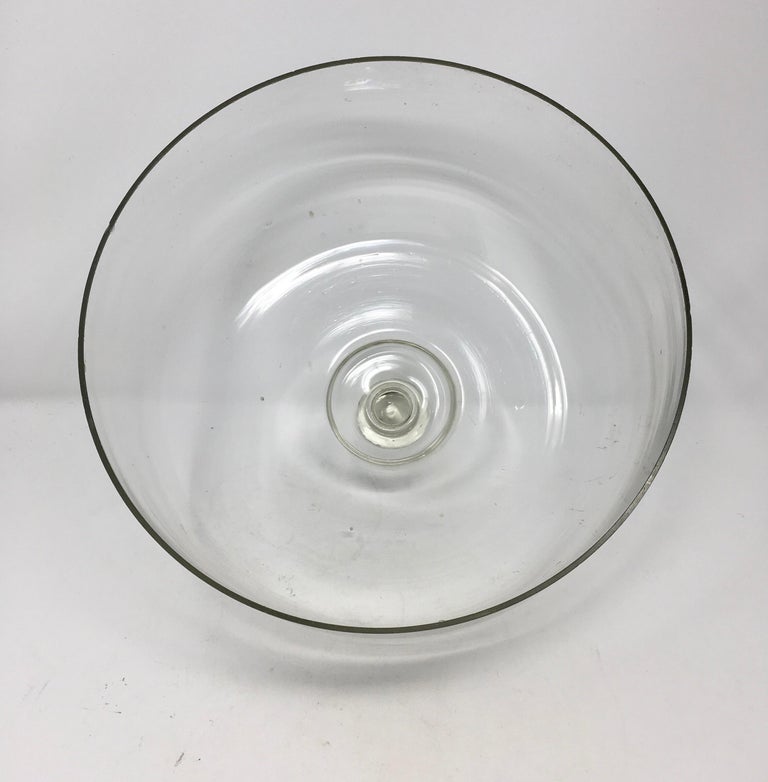 Antique French Hand Blown Glass Cheese or Pastry Cloche Dome at 1stDibs