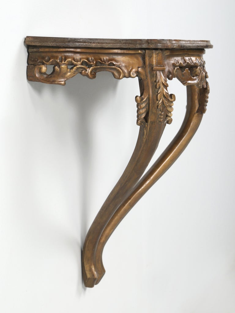 Antique French Hand-Carved Wall-Mounted Console Table c1900 Very ...
