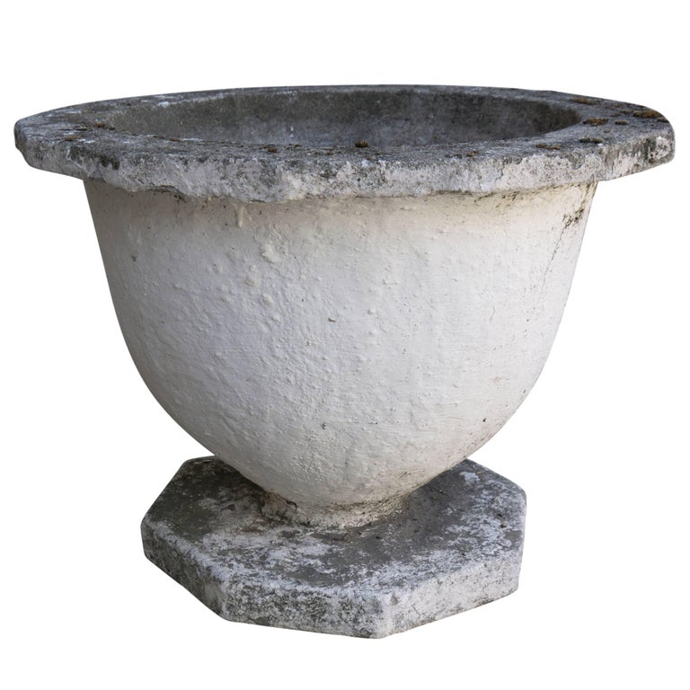 Antique French Hexagonal Base Round Planters, circa 1910 For Sale at ...