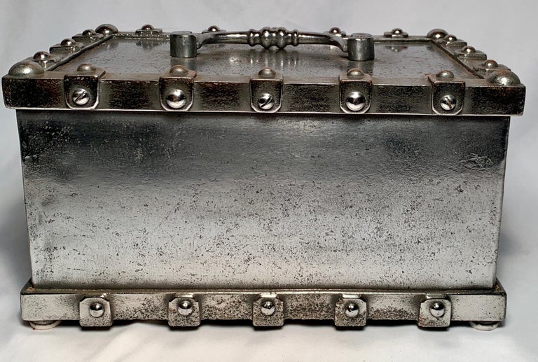 Antique French Iron Lockbox Safe, circa 1840 at 1stDibs