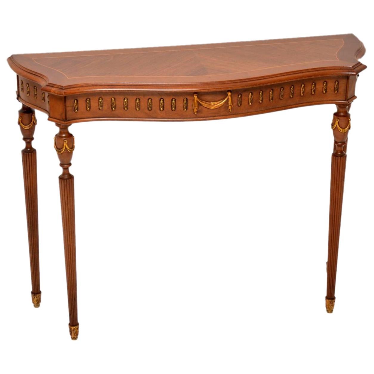 Antique French Kingwood and Walnut Console Table at 1stDibs