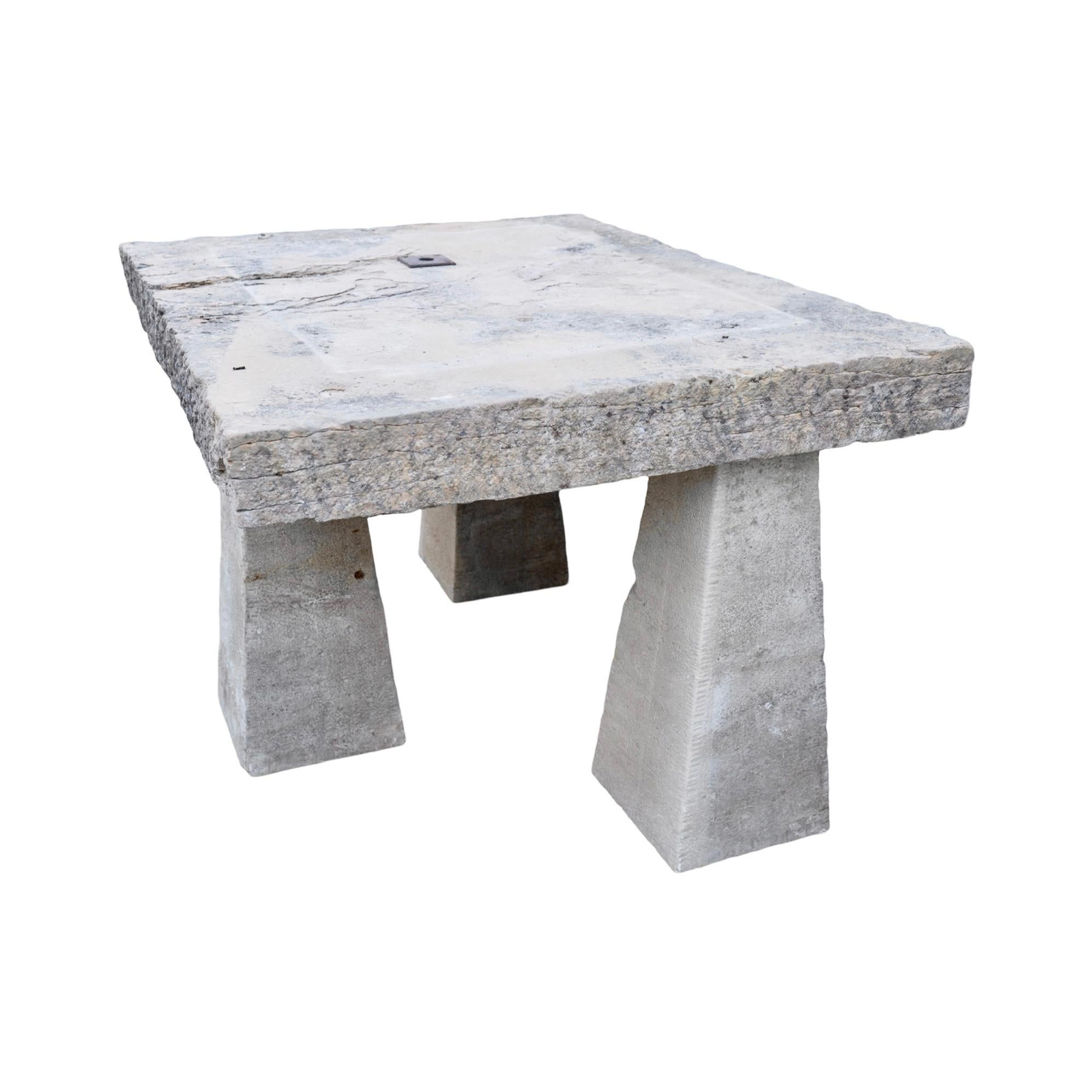 Antique French Limestone Table For Sale at 1stDibs
