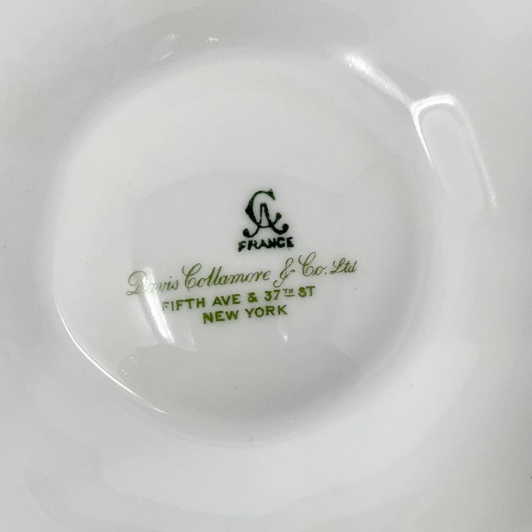 Antique French Limoges Porcelain Oyster Plate for Davis Collamore and ...