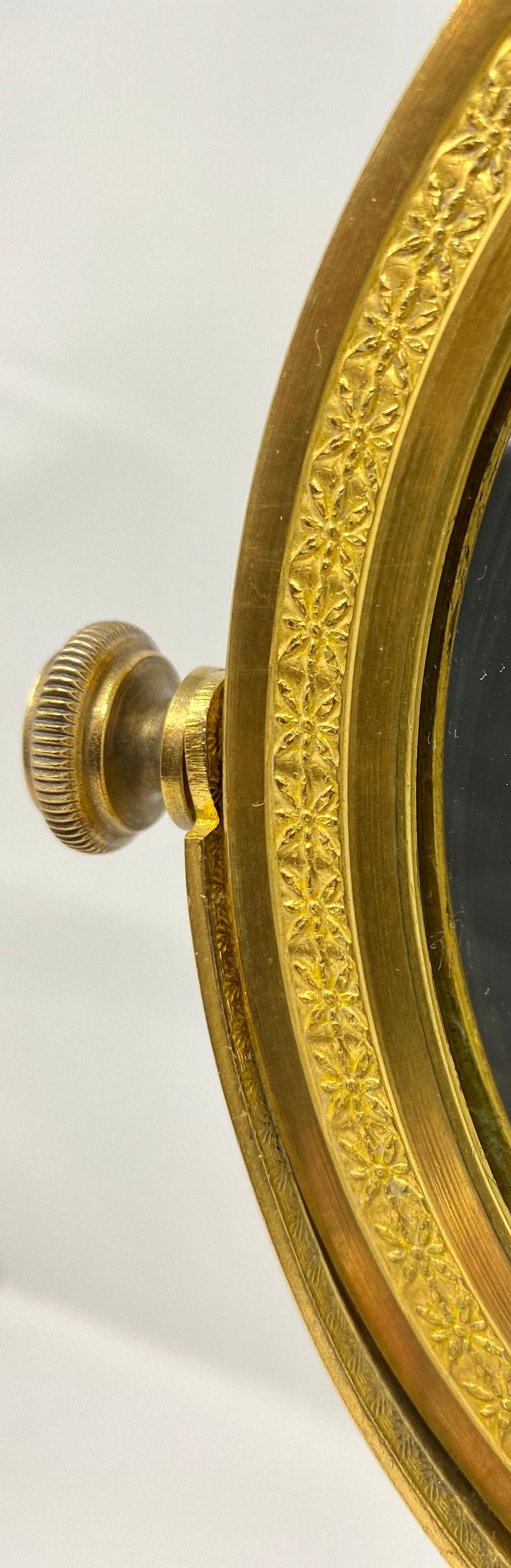 Antique French Louis Philippe Bronze Doré Coiffeuse Vanity Mirror ...
