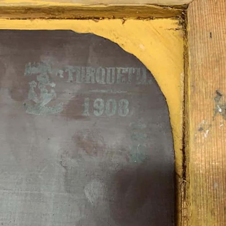 Antique French Louis Quinze Gold Gilt Mirror with Facetted Glass at ...