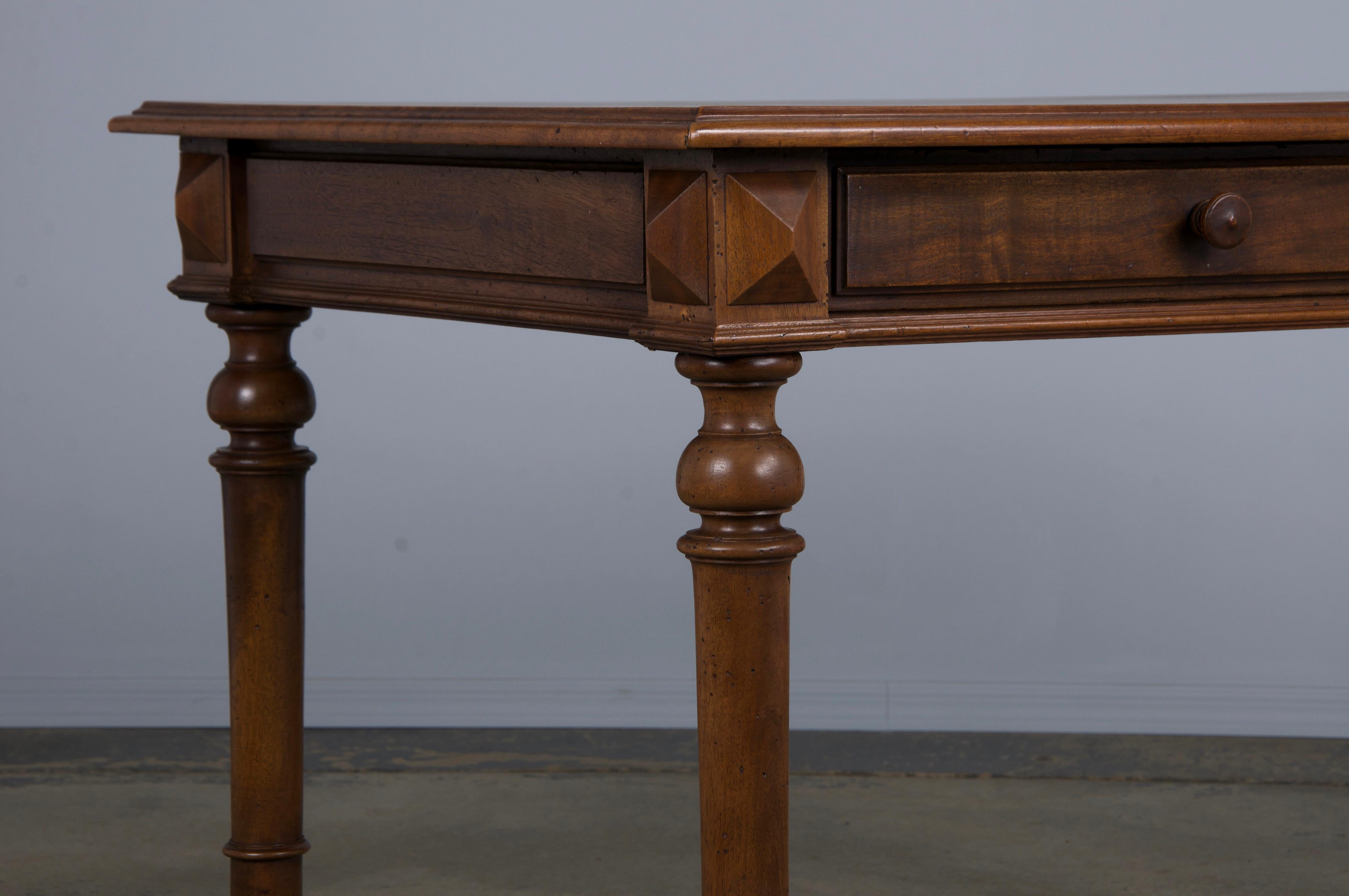 Antique French Louis XIII Style Walnut Writing Desk For Sale at 1stDibs