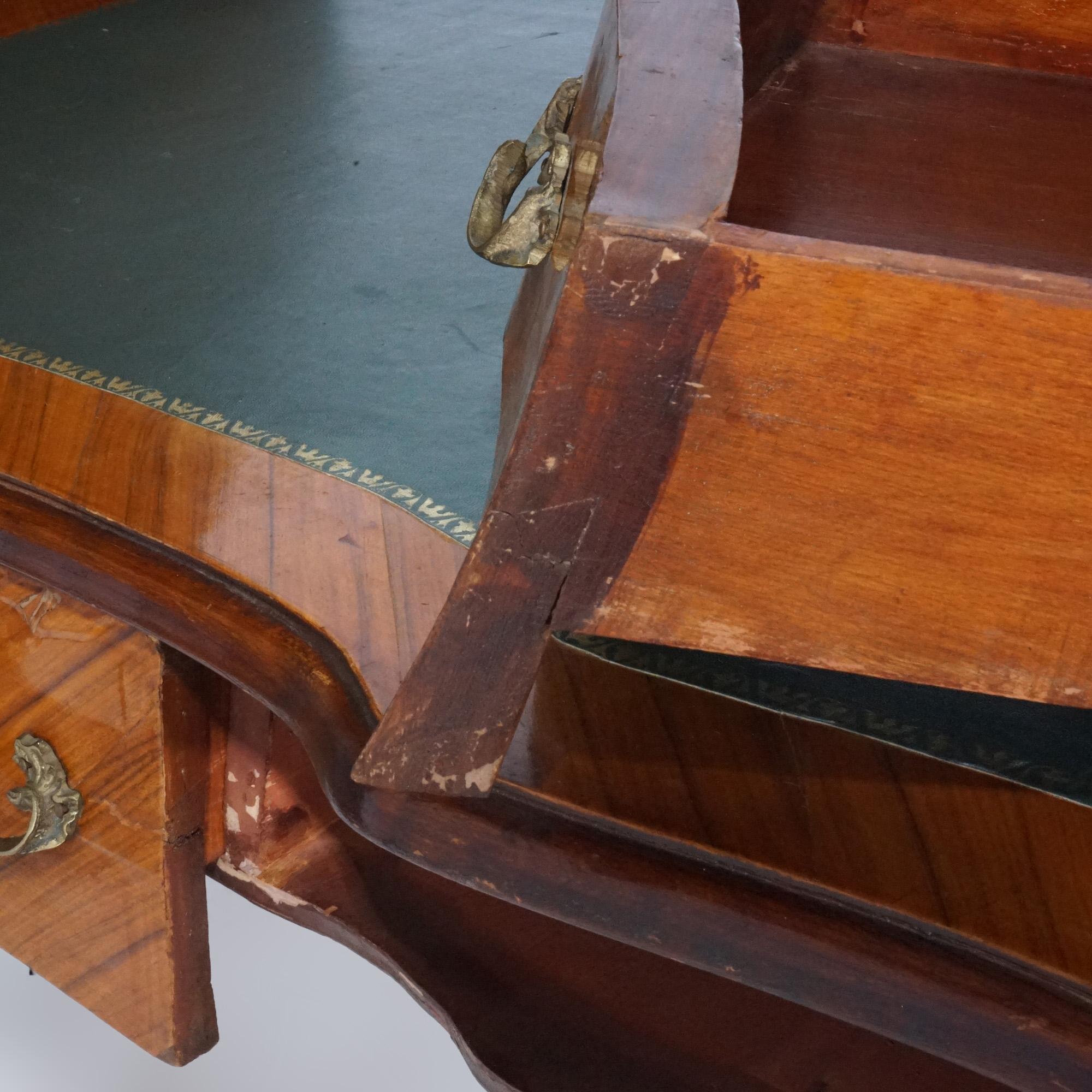 Antique French Louis XIV Style Satinwood and Kingwood Writing Desk ...