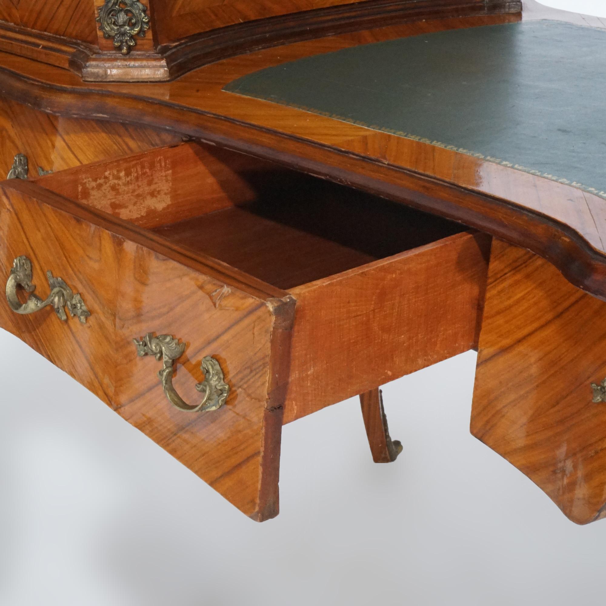 Antique French Louis XIV Style Satinwood and Kingwood Writing Desk ...