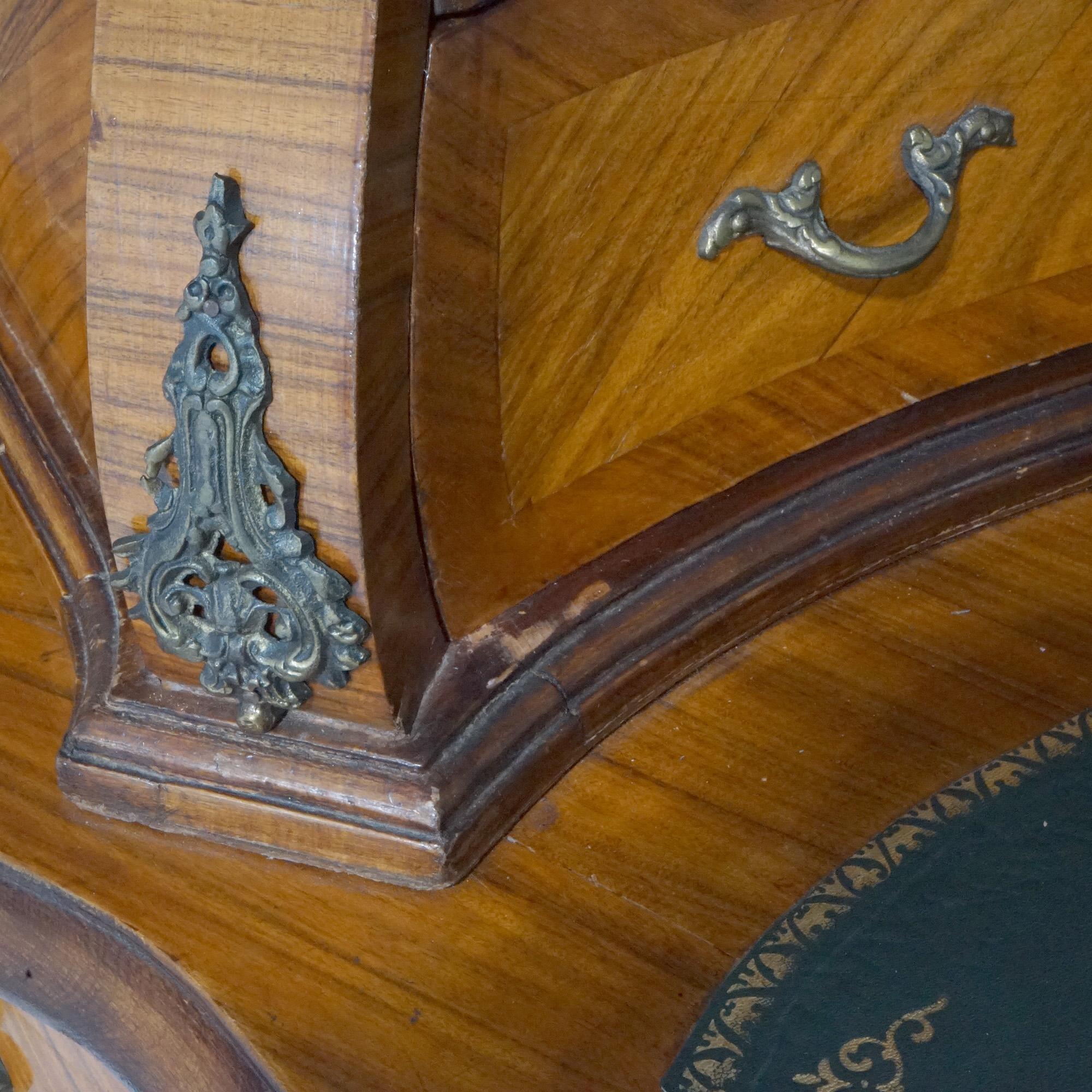 Antique French Louis XIV Style Satinwood and Kingwood Writing Desk ...