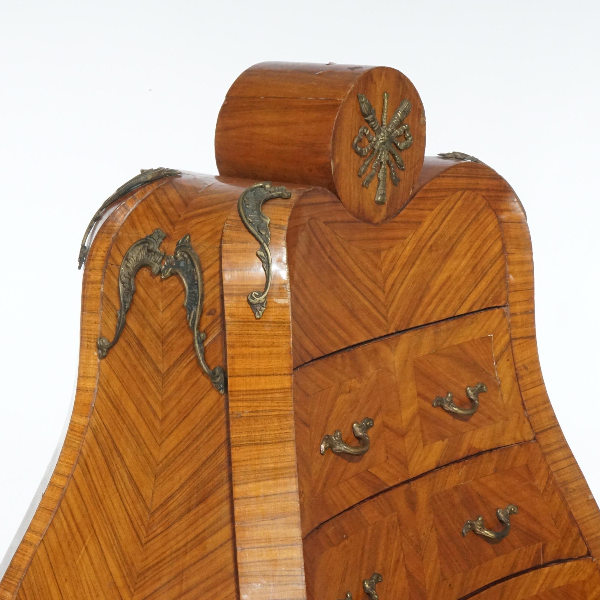 Antique French Louis XIV Style Satinwood and Kingwood Writing Desk ...