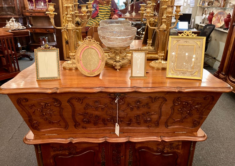 Antique French Louis XV Bronze D' Ore Desktop Picture Frame, Circa 1880 ...