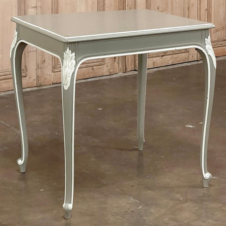 Antique French Louis XV Painted Occasional Table For Sale at 1stDibs
