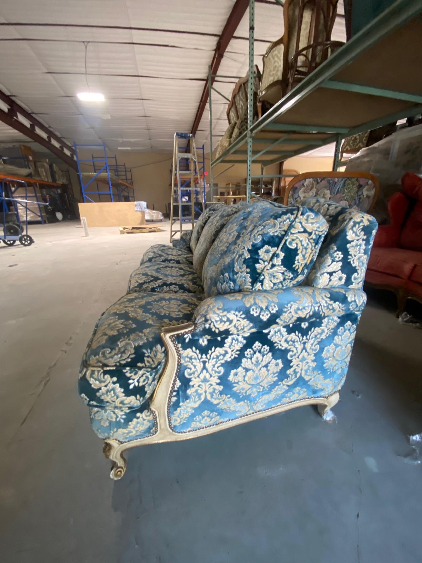 Antique French Louis XV Painted Sofa For Sale at 1stDibs