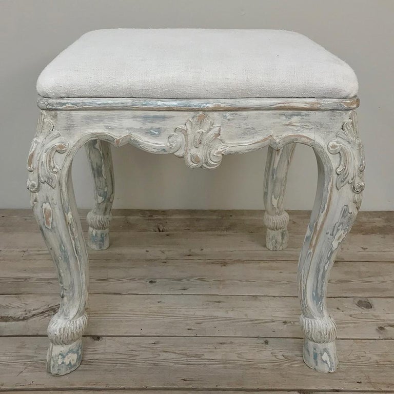 Antique French Louis XV Painted Vanity Stool at 1stDibs | french vanity ...