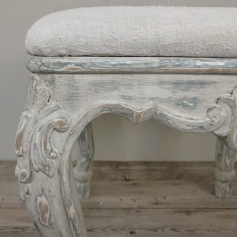 Antique French Louis XV Painted Vanity Stool at 1stDibs | french vanity ...