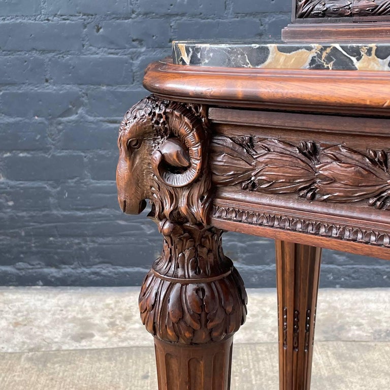 Antique French Louis XVI Louis XVI-Style Console Table with Mirror For ...