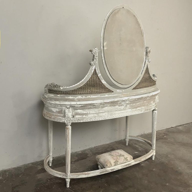 Antique French Louis XVI Painted Vanity at 1stDibs | french vanity ...