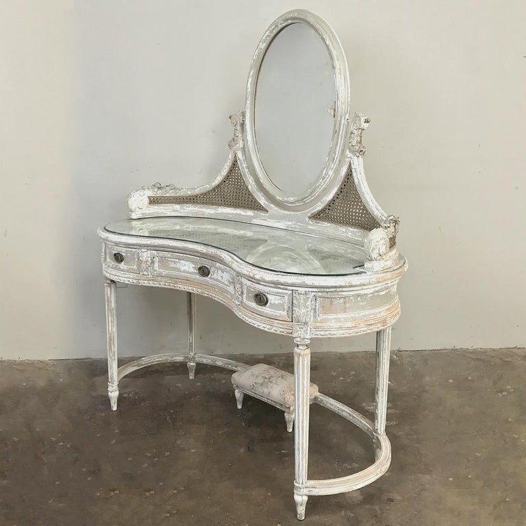 Antique French Louis XVI Painted Vanity at 1stDibs | french vanity ...