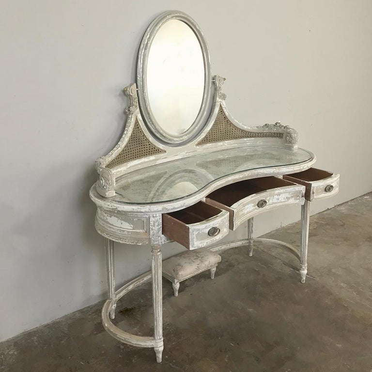 Antique French Louis XVI Painted Vanity at 1stDibs | french vanity ...