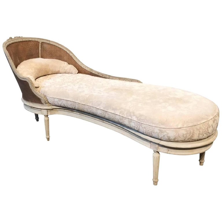 Antique French Louis XVI Style Chaise Longue at 1stDibs