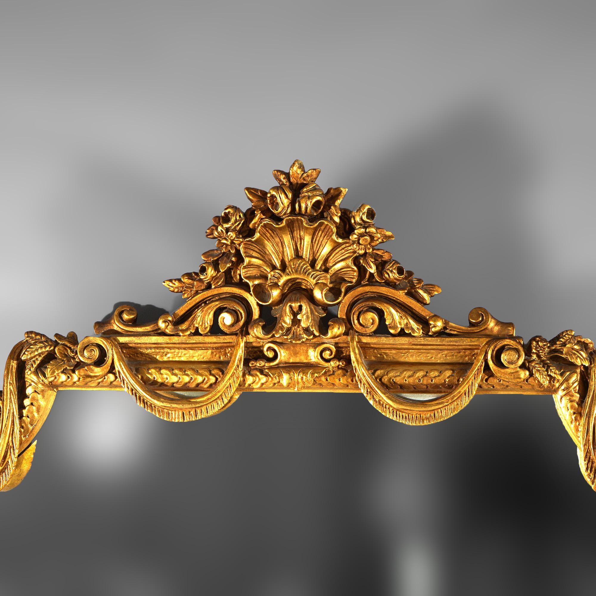 Antique French Louis XVI Style First Finish Giltwood Wall Mirror Circa ...