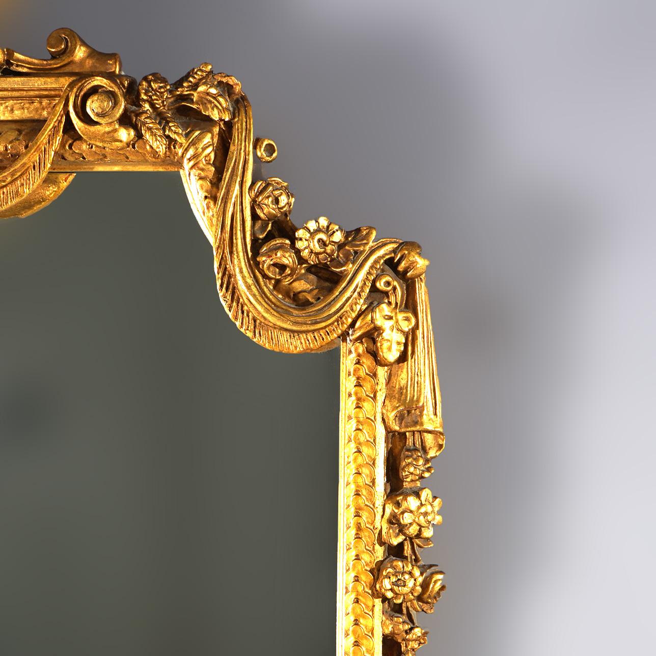 Antique French Louis XVI Style First Finish Giltwood Wall Mirror Circa ...