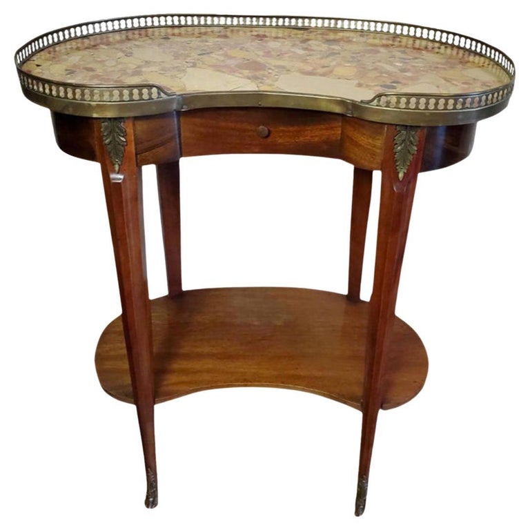 Antique French Louis XVI Style Mahogany Side Table For Sale at 1stDibs