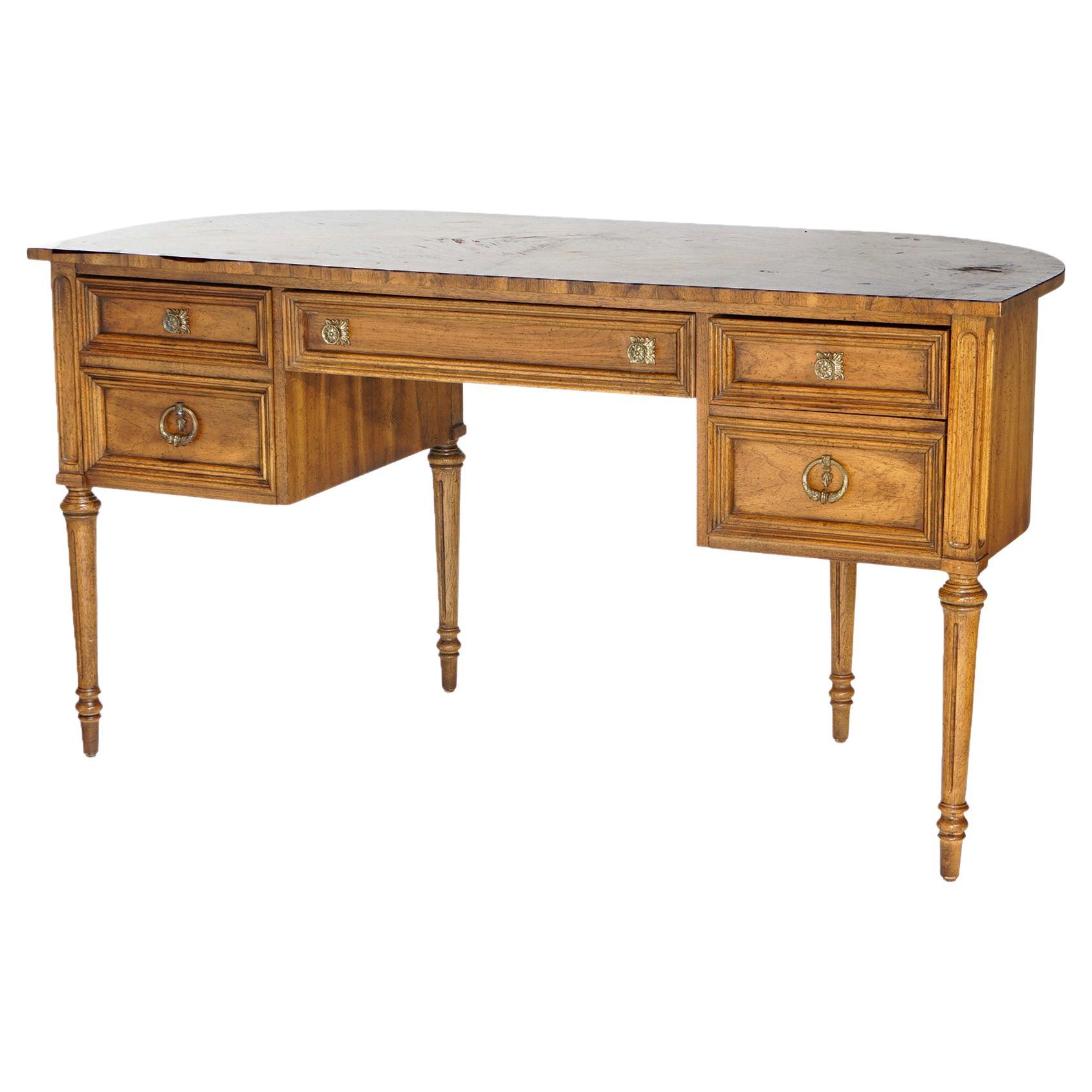 Vintage Colonial Style Faux Bamboo Writing Desk at 1stDibs