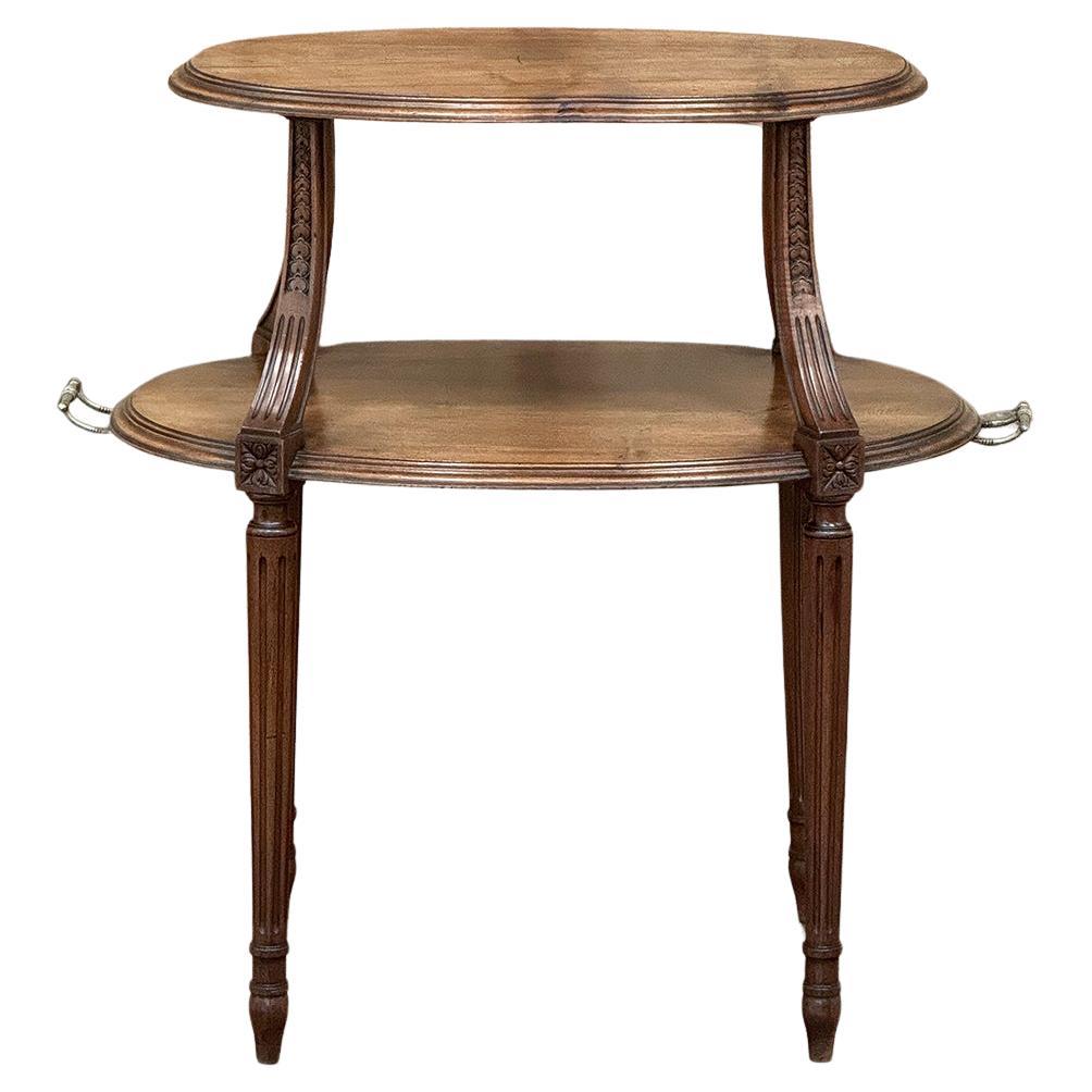 19th-C. French Louis XVI Style Walnut And Gilt Bronze Dining Server ...