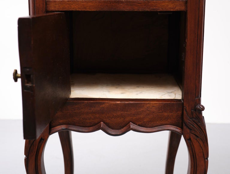 Antique French Mahogany Night Stands, 1900 For Sale at 1stDibs