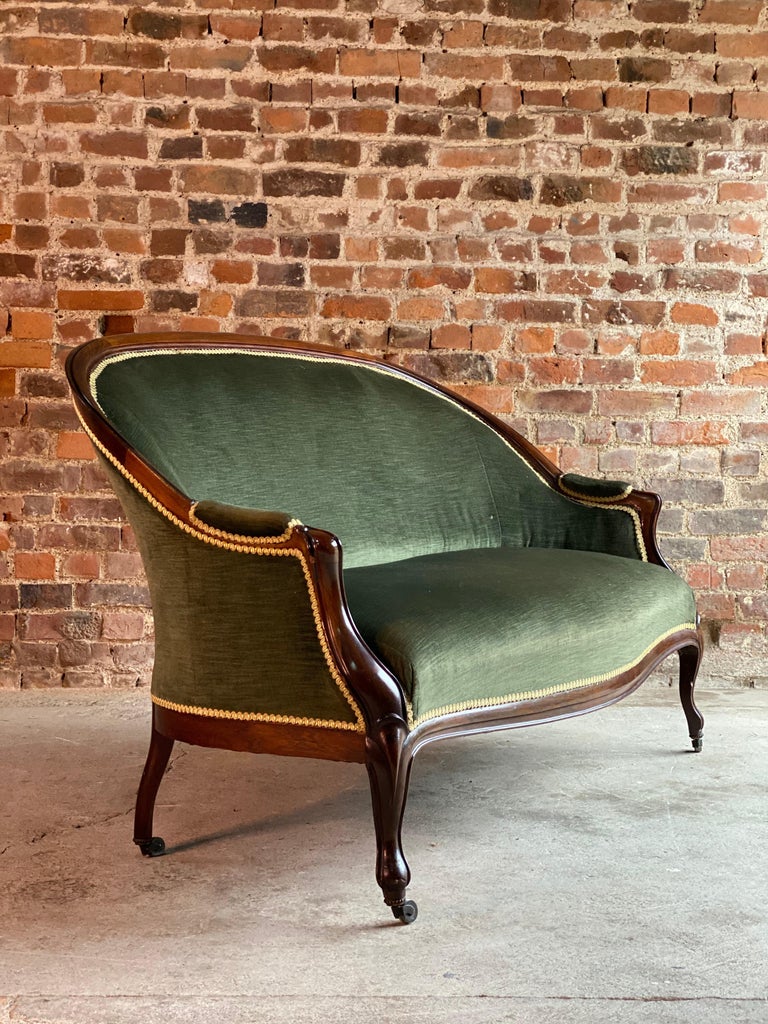 Antique French Mahogany Two-Seat Sofa 19th Century, circa 1890 at ...