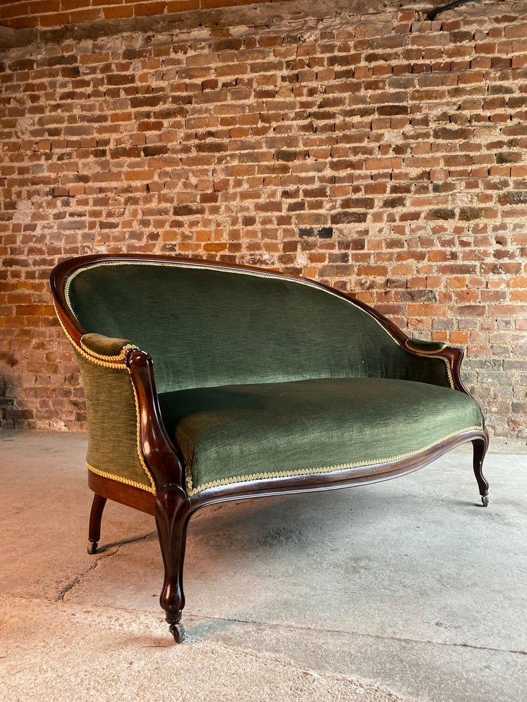 Antique French Mahogany Two-Seat Sofa 19th Century, circa 1890 at ...