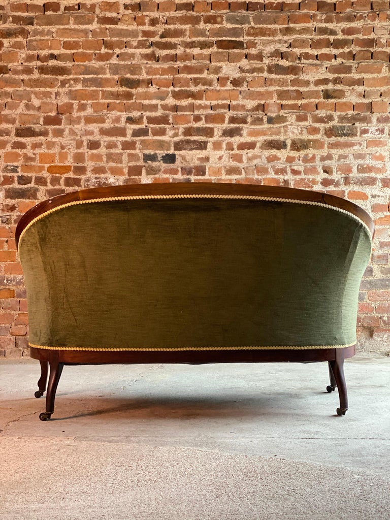 Antique French Mahogany Two-Seat Sofa 19th Century, circa 1890 at ...