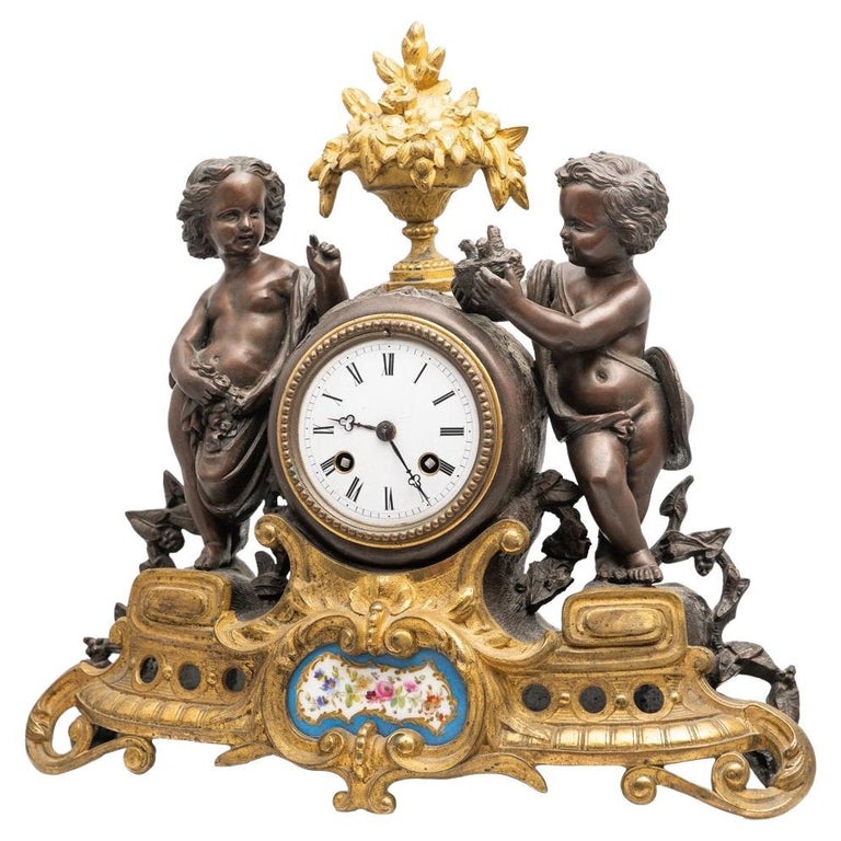 Antique French Mantle Clock For Sale at 1stDibs