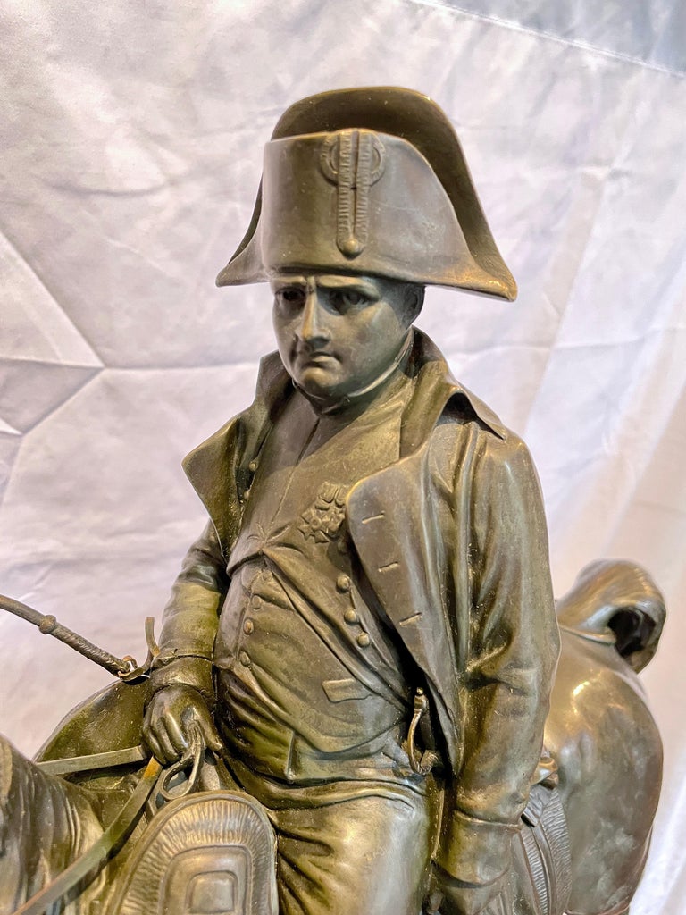 Antique Marble and Bronze Napoleon on Horseback by "J.E. Masson ...