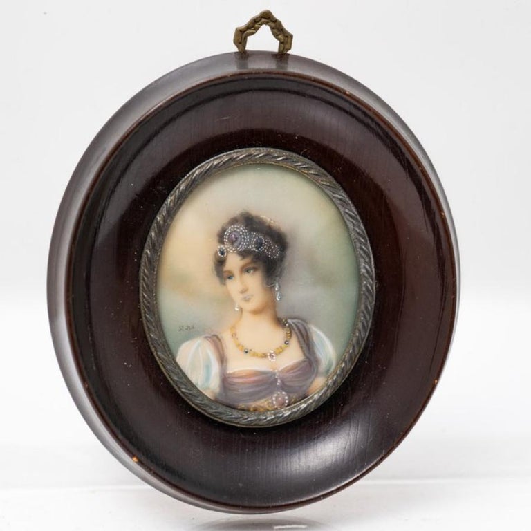 Antique French Miniature Painting For Sale at 1stDibs