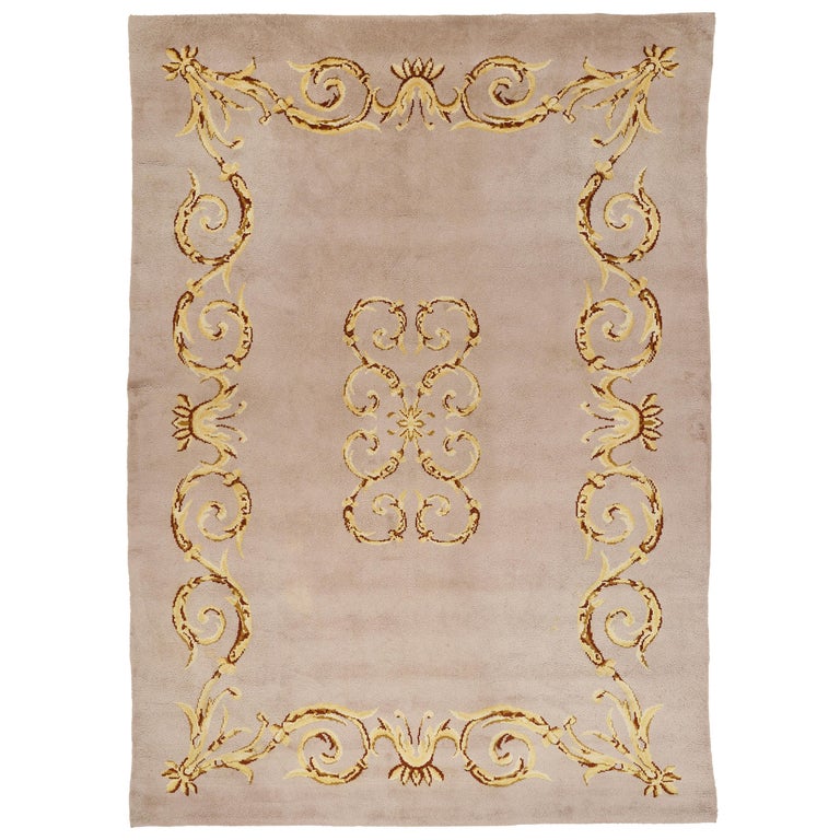 Antique French Modernist Carpet in the Néo-Classique Style For Sale at ...