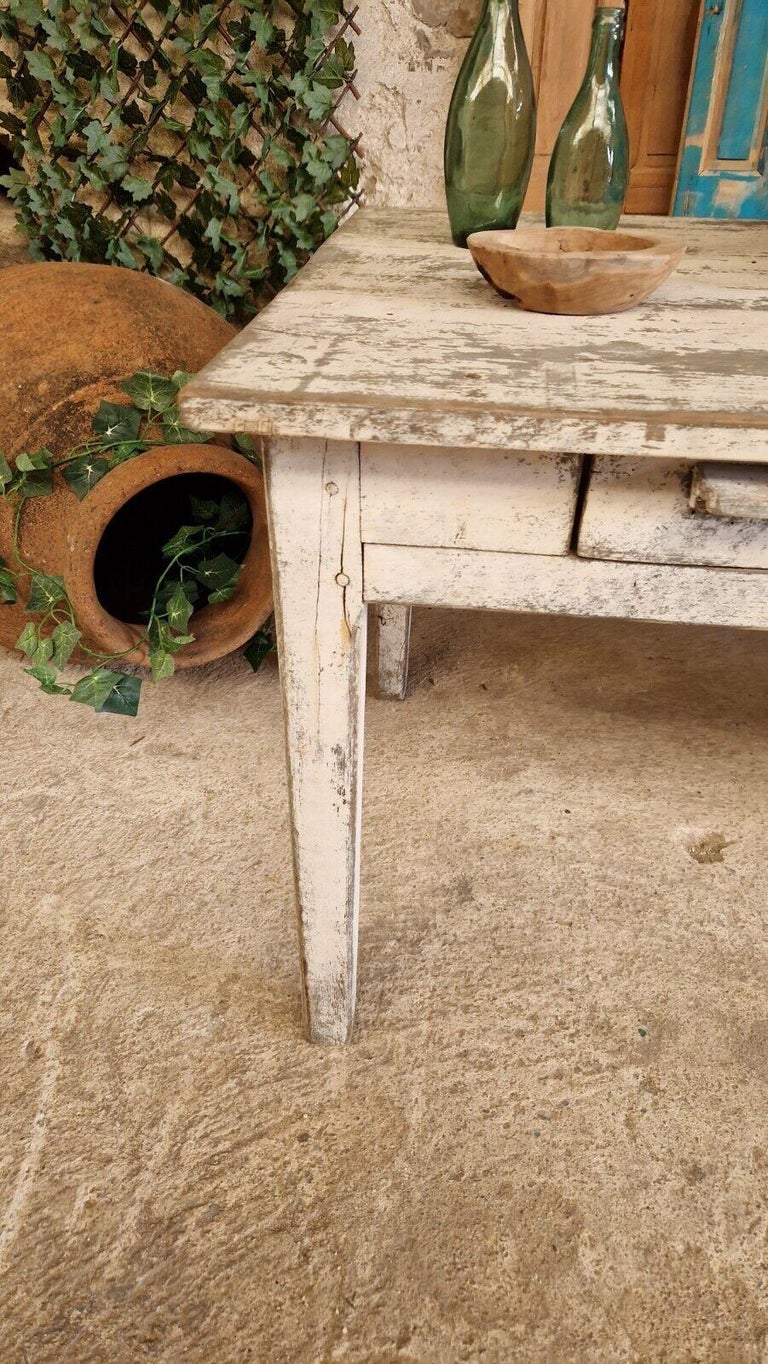 Antique French Farmhouse Dining Table Industrial Rustic 19th Century ...