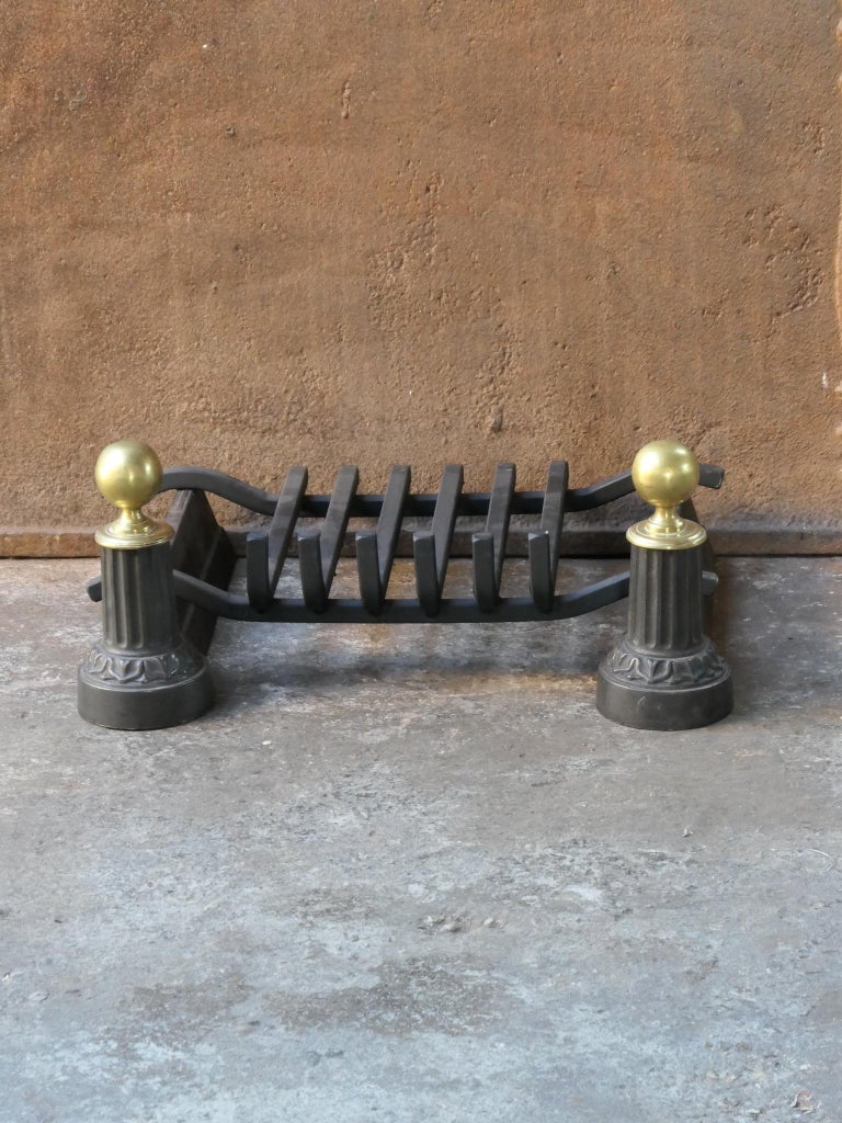 Antique French Napoleon III Fire Grate, Fireplace Grate, 19th Century ...