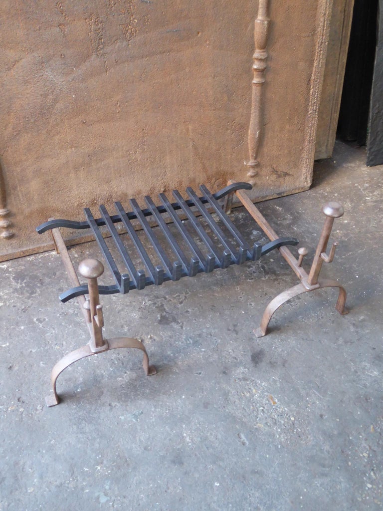 Antique French Napoleon III Fire Grate, Fireplace Grate at 1stDibs